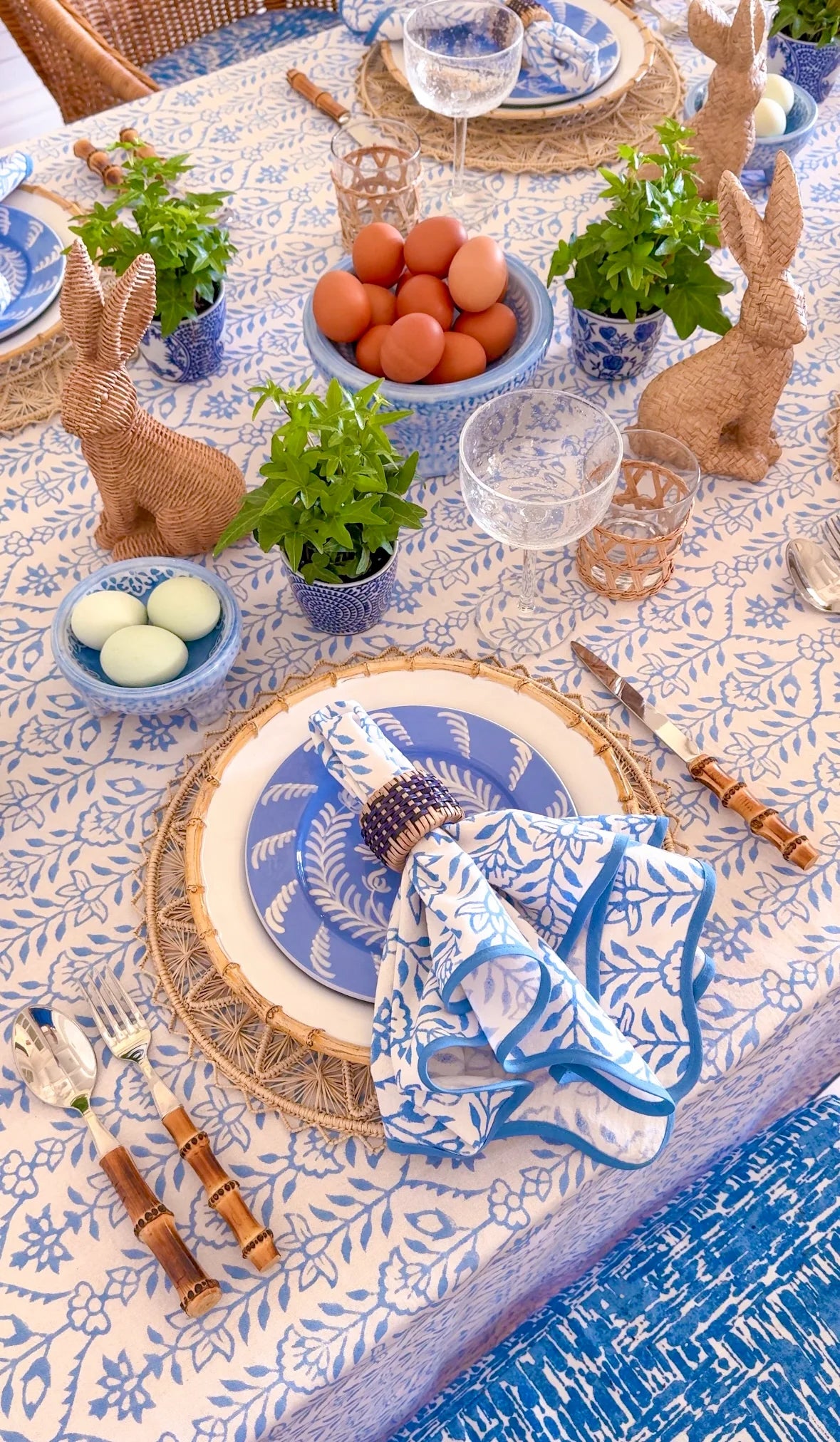 Napkin Flower Row Matilda's Blue Set/4 – Dana Small Designs